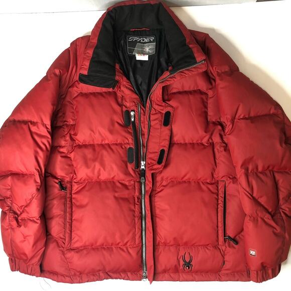 Spyder | Jackets & Coats | Spyder Xt 000 Red Down Puffer Ski Jacket ...
